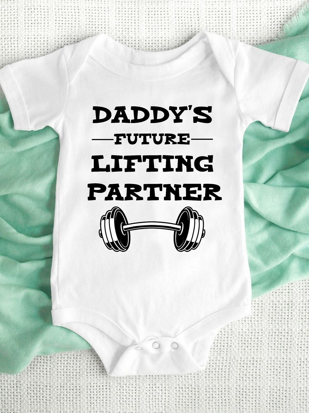 2 X Daddy's Future Lifting Buddy PNG SVG File Funny Newborn Baby Dad ...