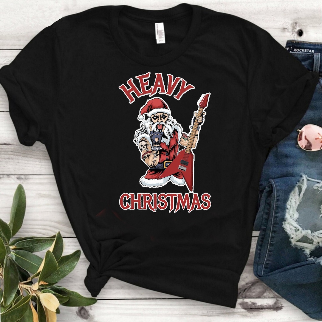 Heavy Christmas Rock Santa Claus PNG SVG File Santa Heavy - Etsy