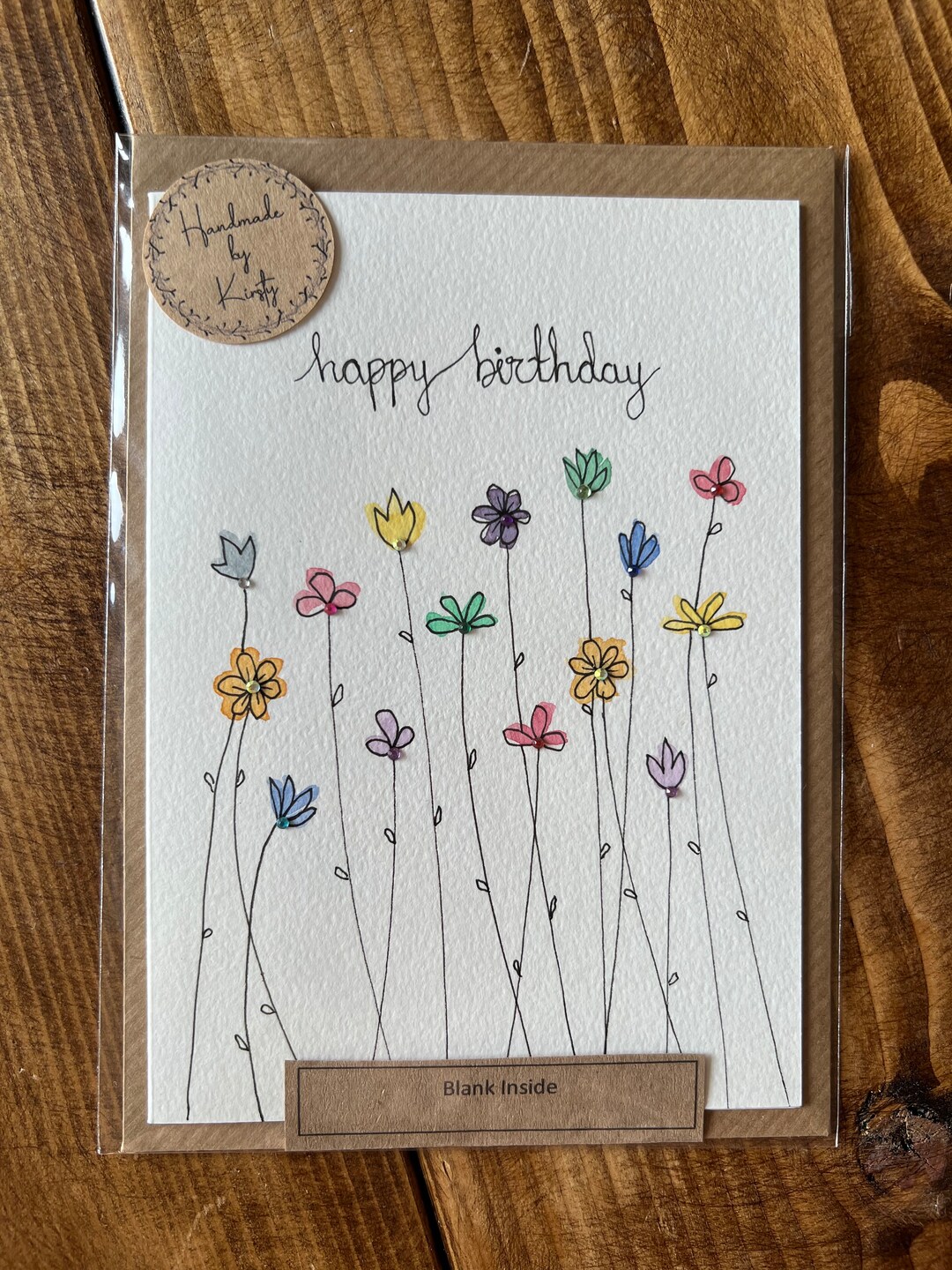 Handmade happy Birthday Summer Days Greeting Card. - Etsy