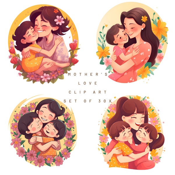 Mothers Day Clipart - Etsy