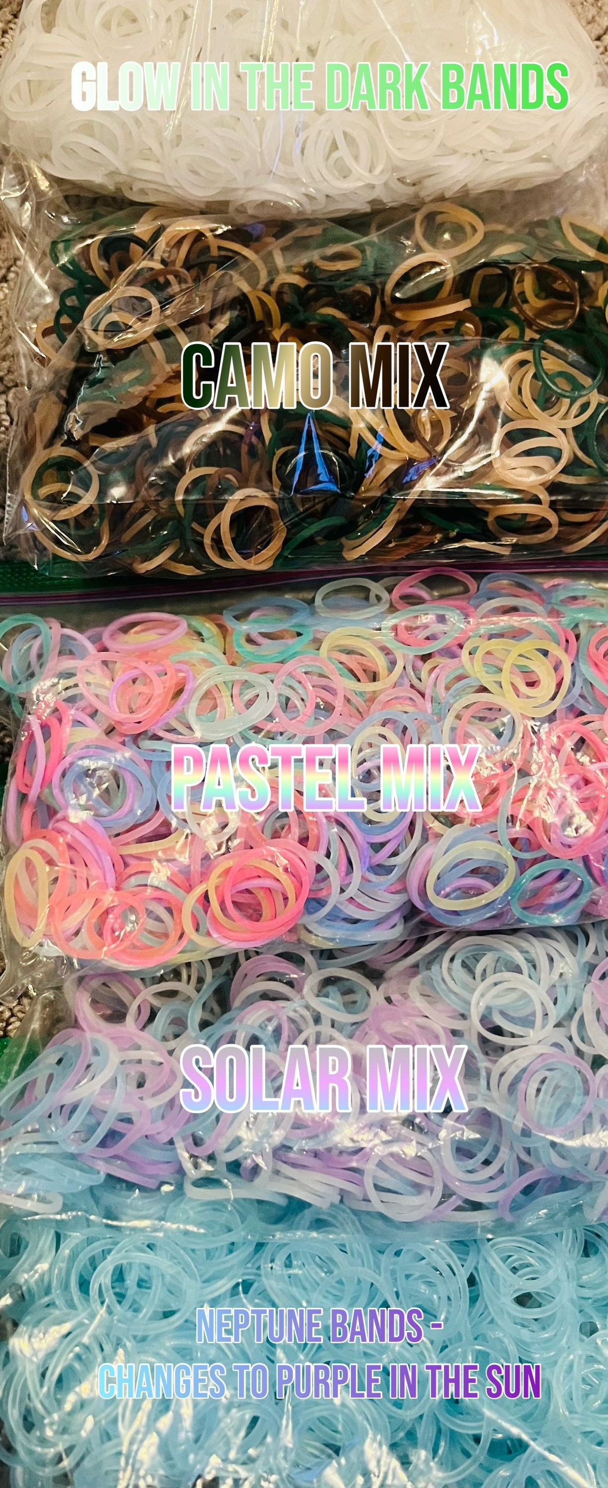 Rainbow Loom Single Chain Bracelet Handmade and Made to Order - Etsy