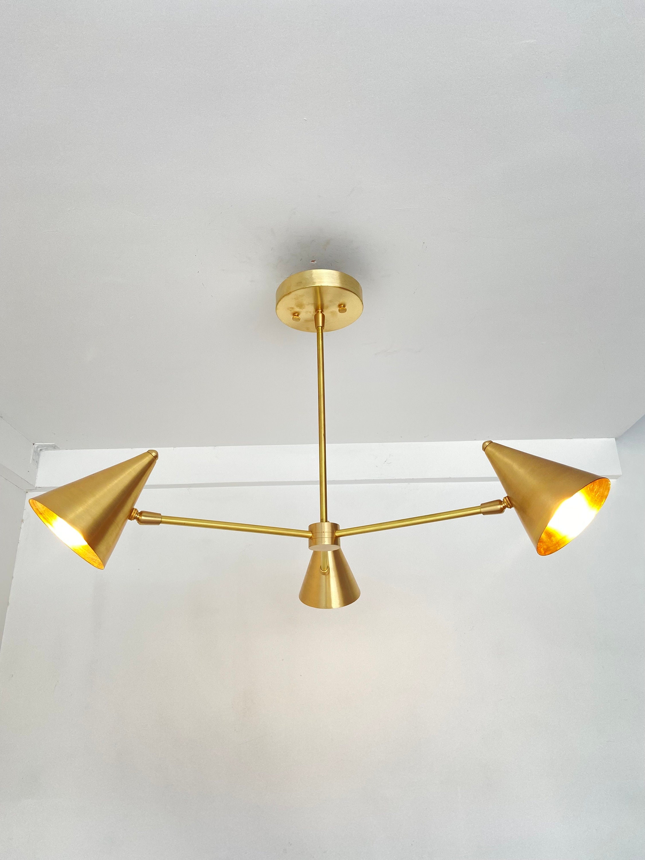 Sputnik Chandelier 3 Lighting Chandelier Lighting Hanging - Etsy