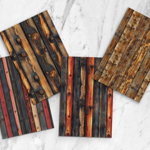 27 Rustic Ember Wood Texture Seamless Digital Pattern for Scrapbooking ...