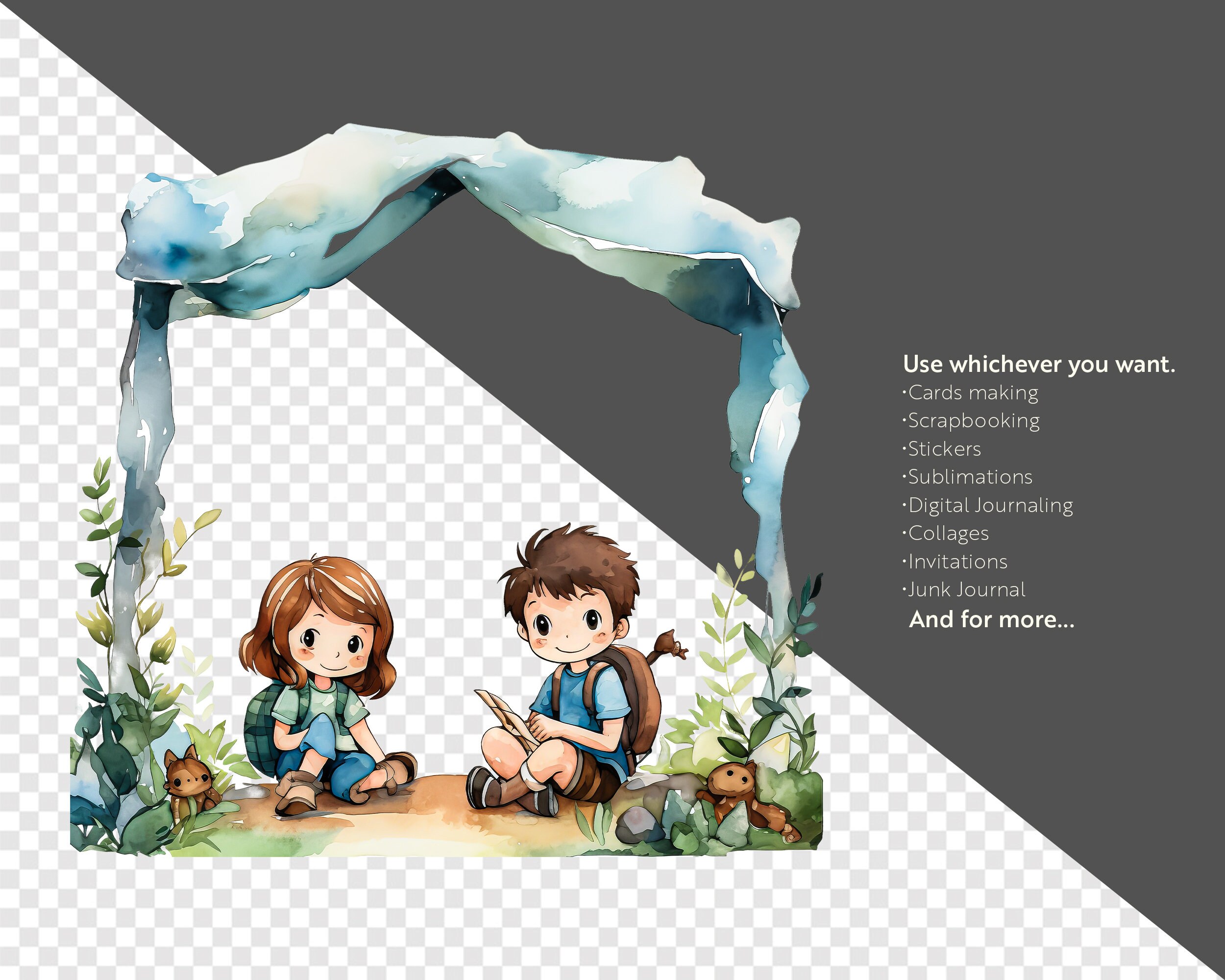 Kids Frame Clipart, Playful Borders for Children's Art Projects ...