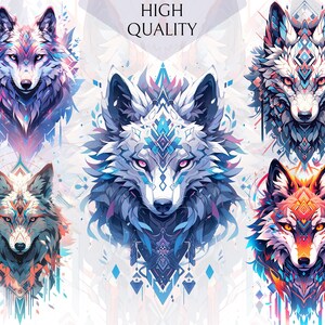 Fantasy Wolf Head , 19 PNG - Legendary Art, Transparent Background ...