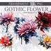 Printable Gothic Flowers High Resolution Transparent PNG Digital ...