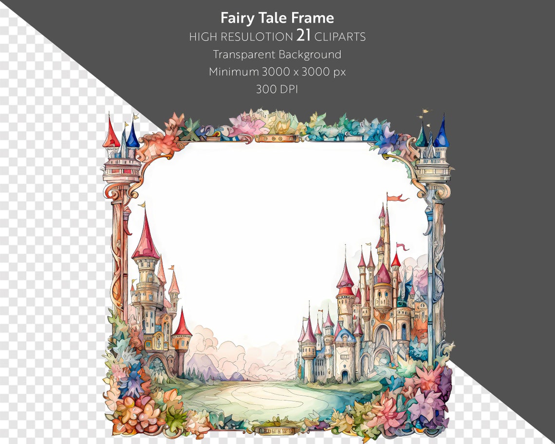 Fairytale Frame Clipart, 21 Whimsical Borders and Magical Designs ...