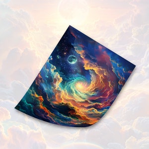 24 A Magical Sky Digital Paper, Backgrounds - Instant Download ...