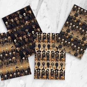 40 Skeletons Wearing Digital Paper - Unleash Quirky Creativity With ...