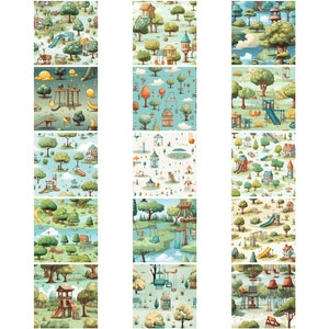 24 Playground Digital Papers - Add Fun Touches to Your Creations. Home ...
