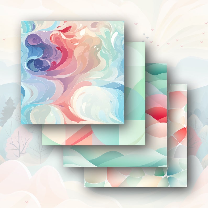 32 Abstracts Soft Images Digital Paper Infuse Your Creations With ...