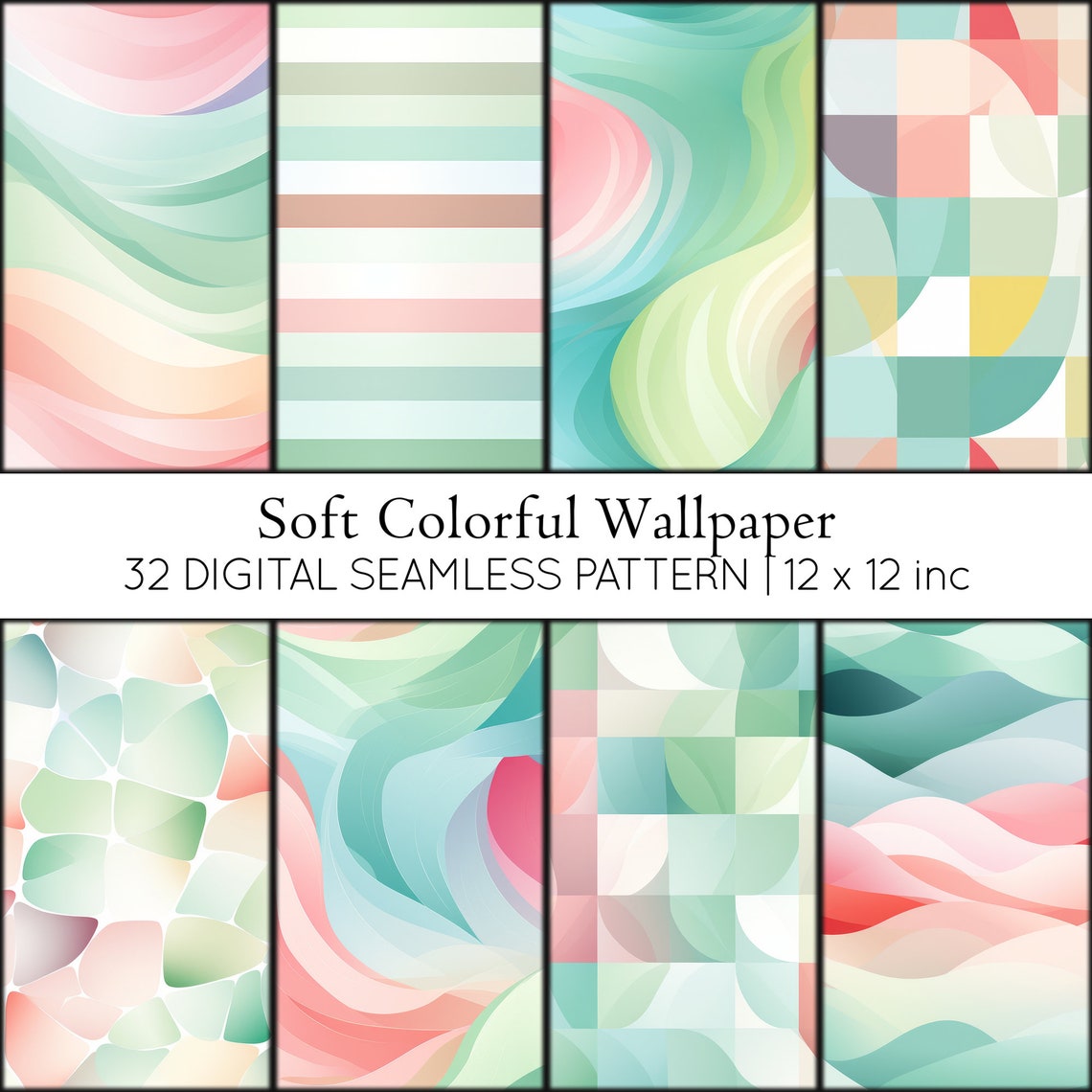 32 Abstracts Soft Images Digital Paper Infuse Your Creations With ...