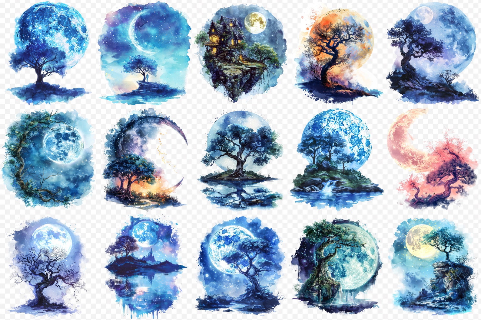 Moonlight Clipart, Light Fantasy PNG, Magical Ambiance and Light ...