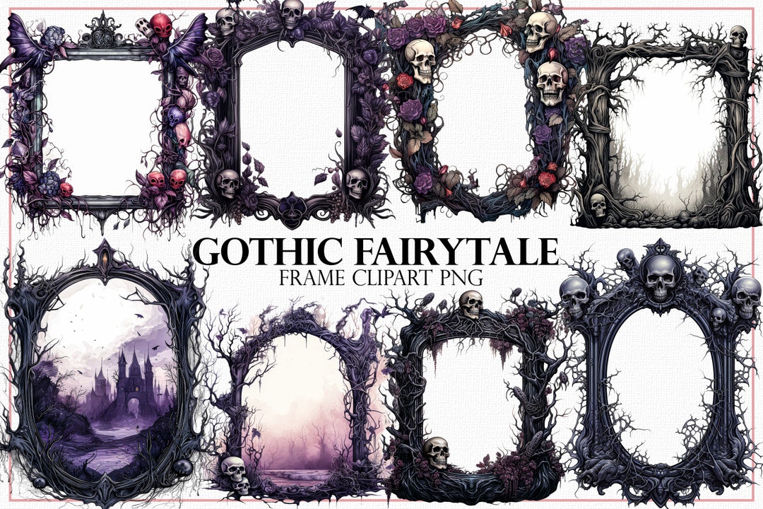 Gothic Fairytale Frame Clipart | 33 High-quality PNG Designs for ...