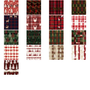 134 Christmas Time Digital Papers - Festive Holiday Patterns for ...