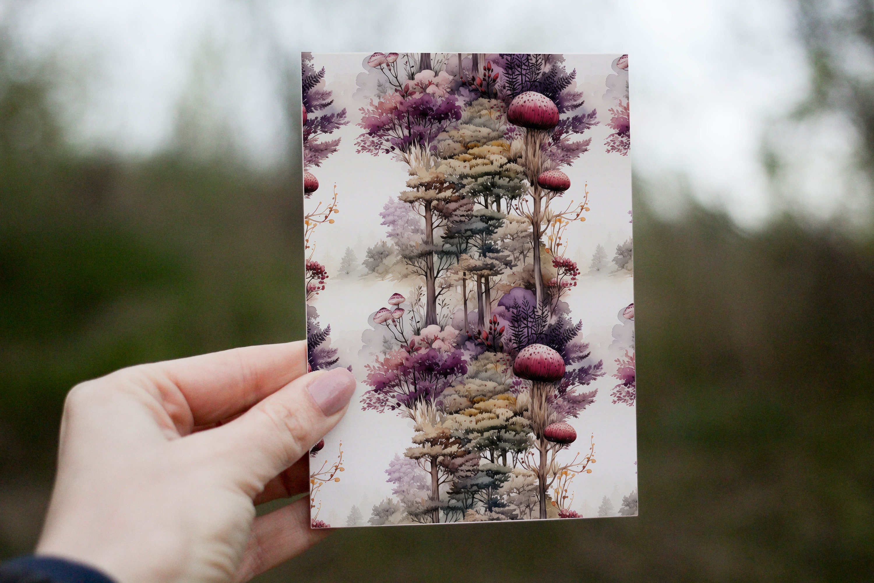 28 Purple Magical Forest Digital Paper - Immerse Your Creations in ...
