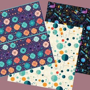 23 Colorful Math Symbols Digital Paper, Home Decor, Scrapbooking ...