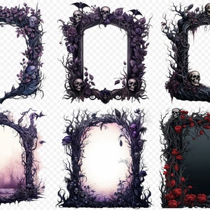 Gothic Fairytale Frame Clipart | 33 High-quality PNG Designs for ...