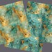 20 Aqua Gold Seamless Patterns - Elegant Digital Paper for Crafts ...
