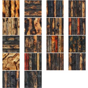 27 Rustic Ember Wood Texture Seamless Digital Pattern for Scrapbooking ...