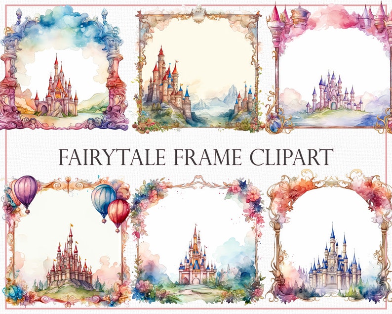 Fairytale Frame Clipart, 21 Whimsical Borders and Magical Designs ...