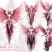 Pink Angel, Angel PNG, 20 PNG, Legendary Art, Transparent Background ...