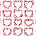 Valentine Pink Heart Frame Clipart, 20 Romantic Borders, Love Designs ...