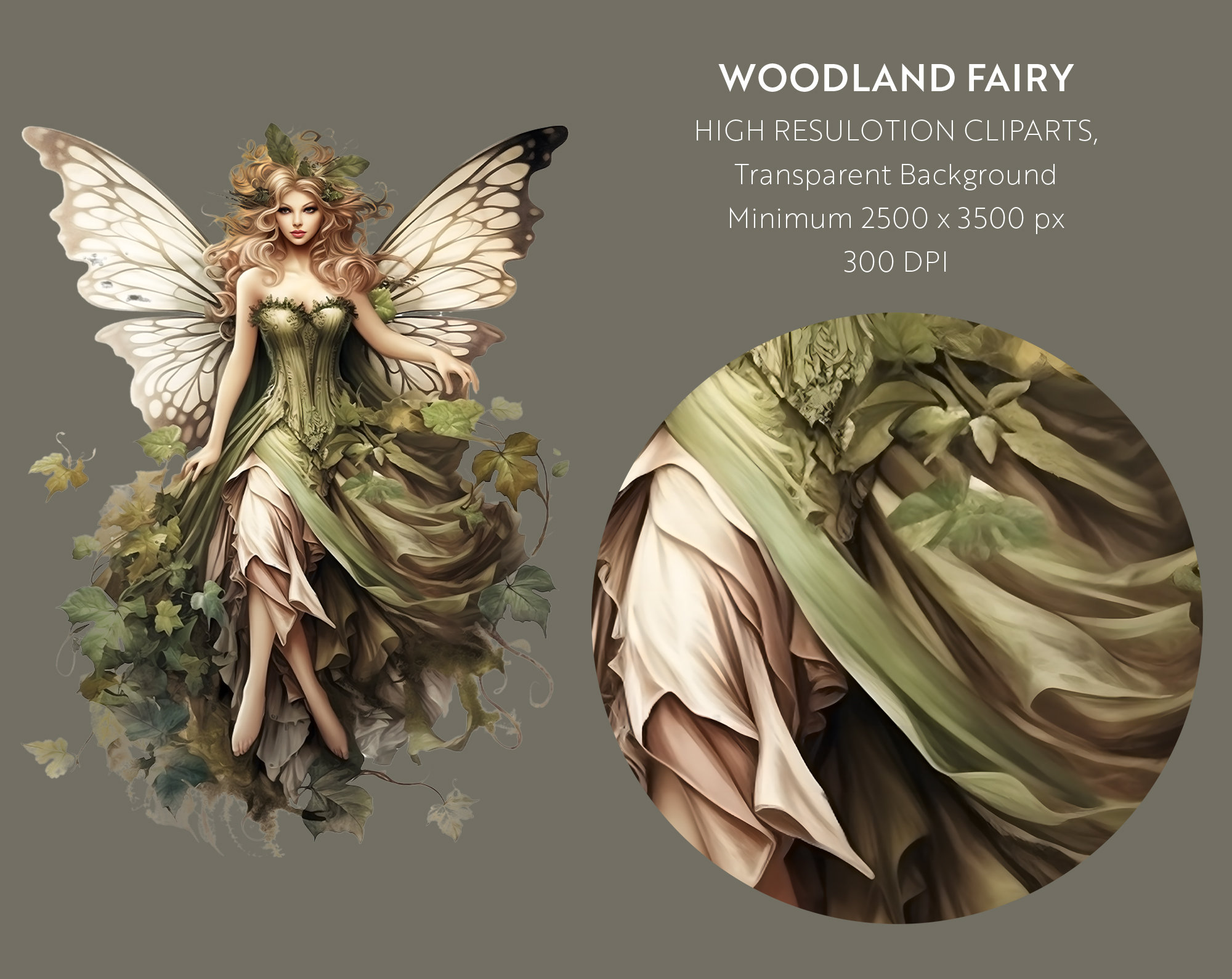 33 PNG Woodland Fairy Clipart Bundle Featuring Enchanting - Etsy Australia
