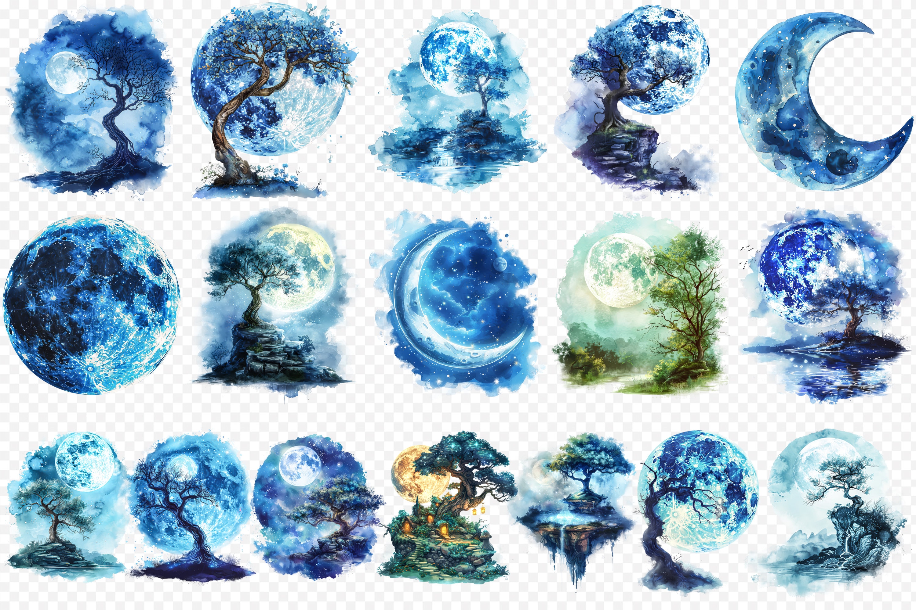 Moonlight Clipart, Light Fantasy PNG, Magical Ambiance and Light ...