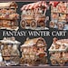 Fantasy Winter Cart Clipart Snowy Cart Illustrations Fantasy - Etsy