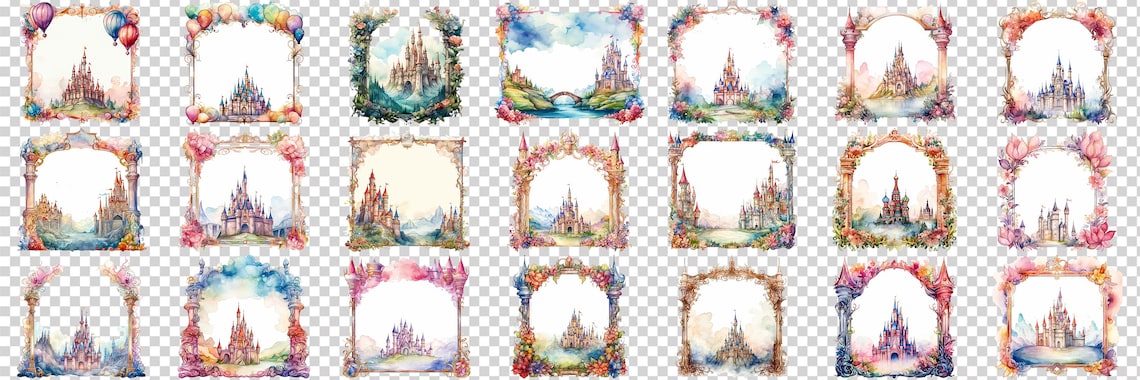 Fairytale Frame Clipart, 21 Whimsical Borders and Magical Designs ...
