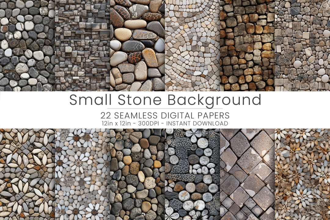 22 Small Stone Background Digital Paper, Home Decor, Repeatable, JPG ...