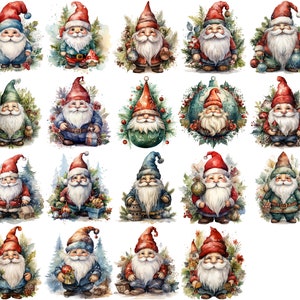 Festive Gnome Clipart, Christmas Gnome PNG, Holiday Gnome Clip Art ...