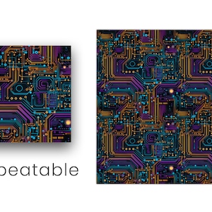 29 Circuit Board Digital Paper, JPG, Instant Download, Scrapbooking ...