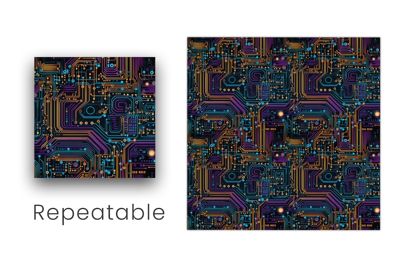 29 Circuit Board Digital Paper, JPG, Instant Download, Scrapbooking ...