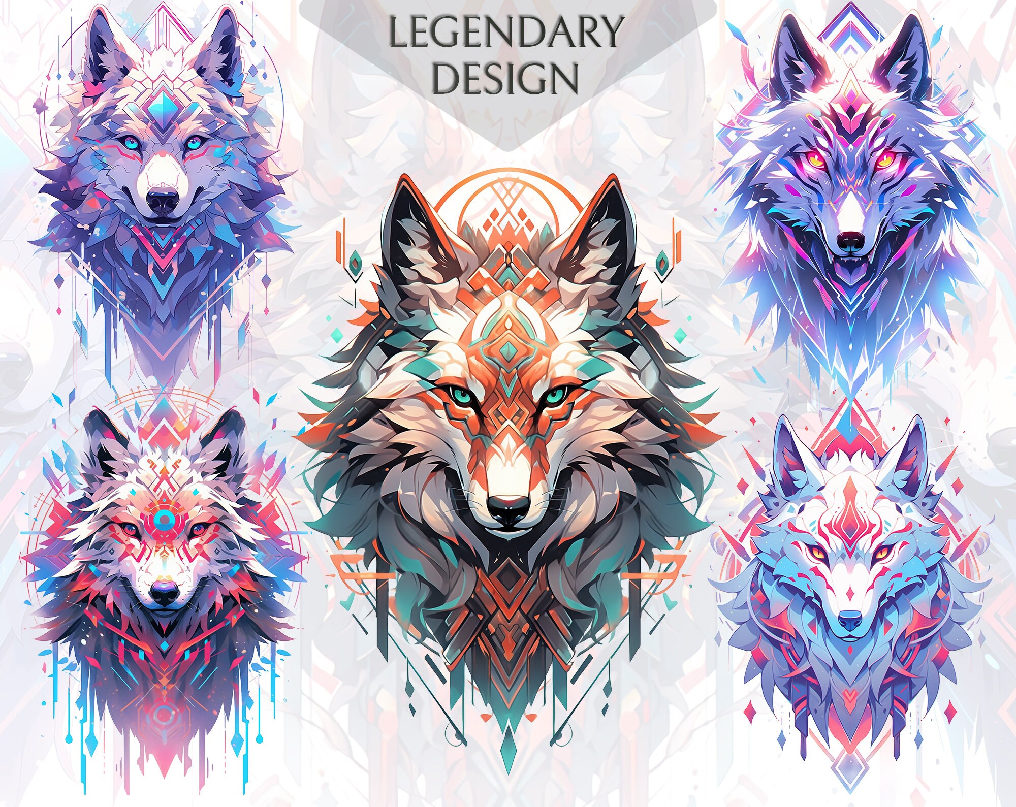Fantasy Wolf Head , 19 PNG Legendary Art, Transparent Background ...