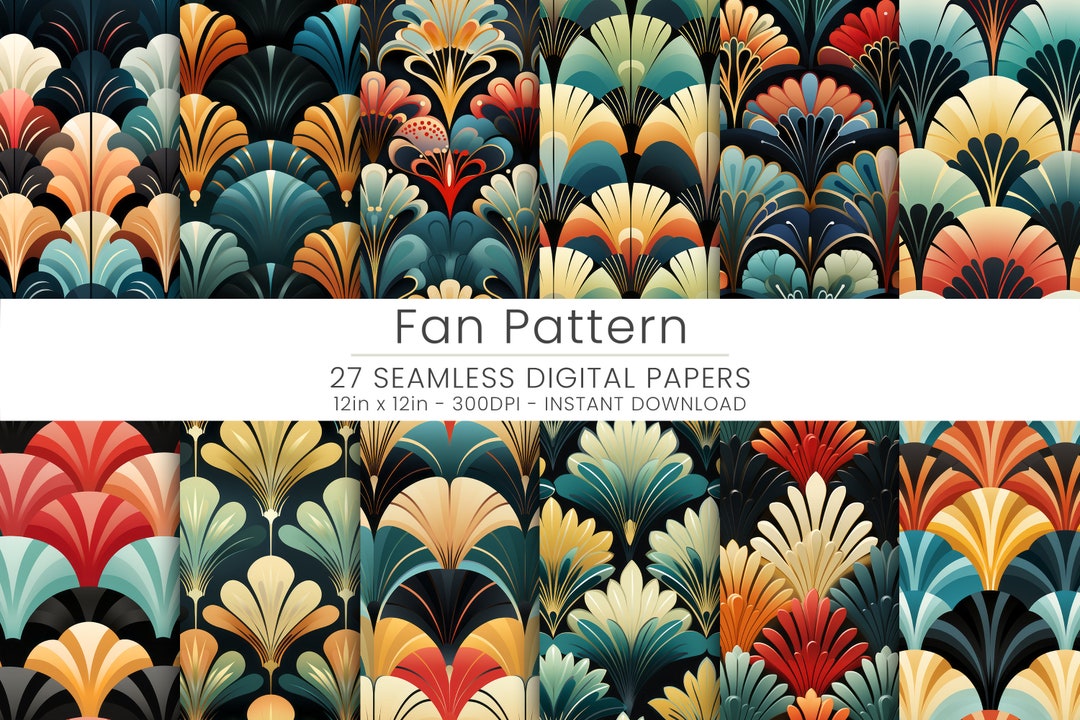 27 Fan Pattern Digital Paper - Create Stunning Designs With These ...