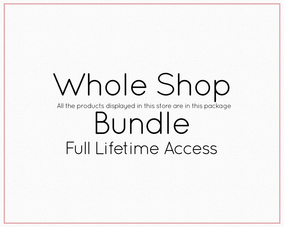 Ultimate Whole Shop Bundle | Cliparts, Frames, Patterns, Digital Papers ...