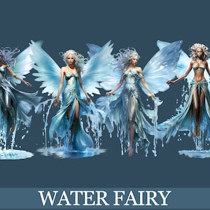 Water Fairy Clipart Bundle | 37 PNG Designs for Scrapbooking (digital ...
