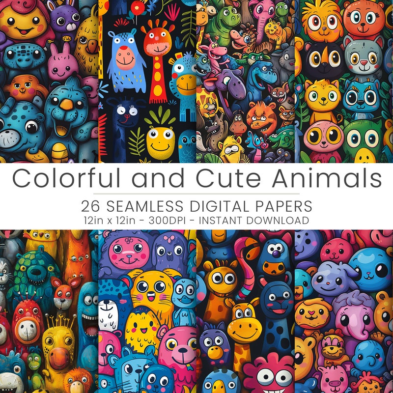 Scrapbook Paper Set - Etsy