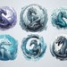 Ice Dragon Clipart Bundle Digital Dragon Art, Transparent Background ...