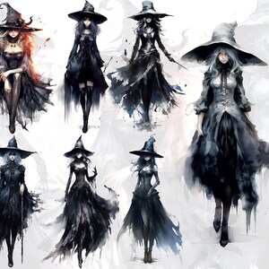 Gothic Witch PNG, 44 PNG - Legendary Art, Transparent Background ...