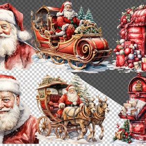 Christmas Red Clipart, Festive Christmas Graphics,63 High-quality Red ...