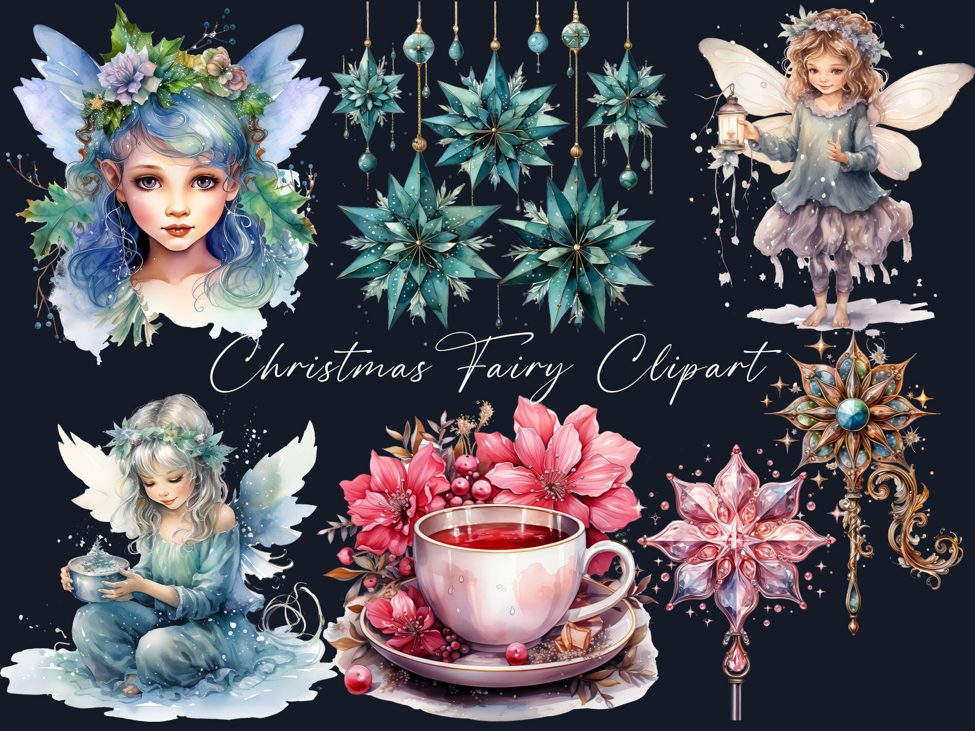 63 PNG Christmas Fairy Clipart, Christmas Fairy Items, Xmas Clipart ...