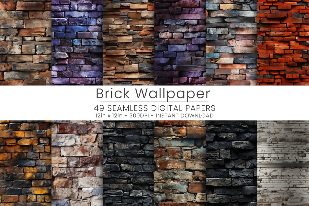 49 Brick Wallpaper Digital Paper - Create Authentic Brick Wall Textures ...