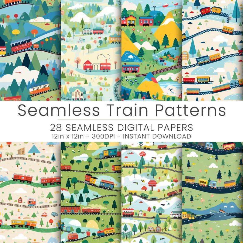 Train Scrapbook - Etsy