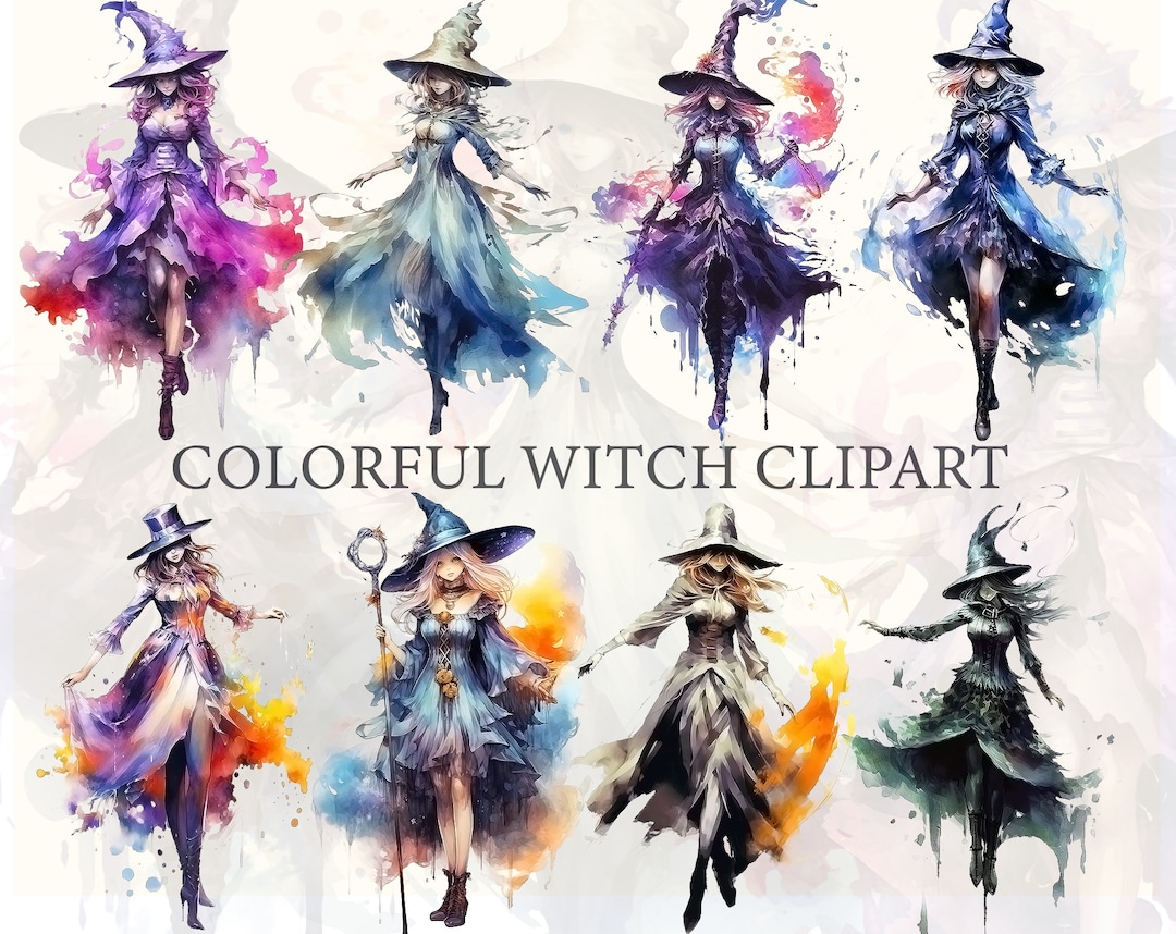 Colorful Witch, Witch PNG, 34 PNG - Legendary Art, Transparent ...