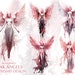 Pink Angel, Angel PNG, 20 PNG, Legendary Art, Transparent Background ...