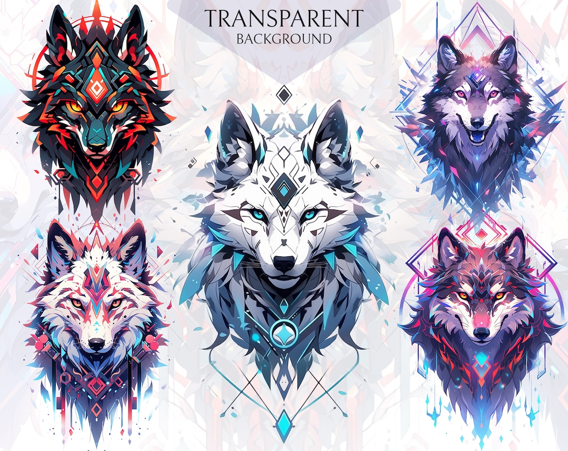 Fantasy Wolf Head , 19 PNG Legendary Art, Transparent Background ...