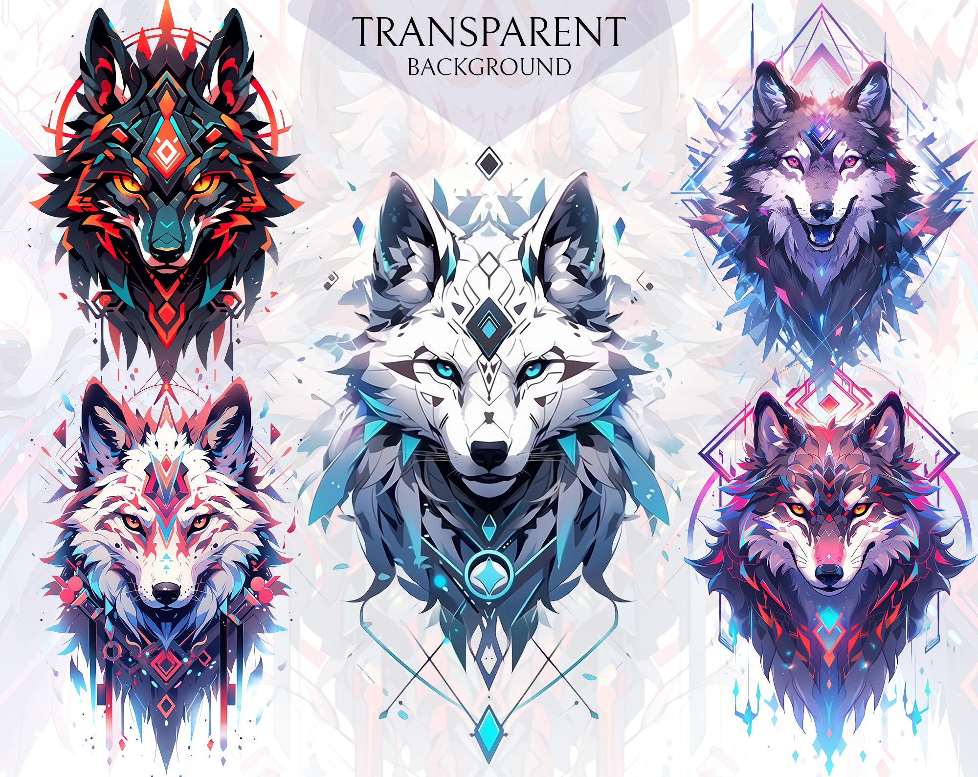 Fantasy Wolf Head , 19 PNG Legendary Art, Transparent Background ...